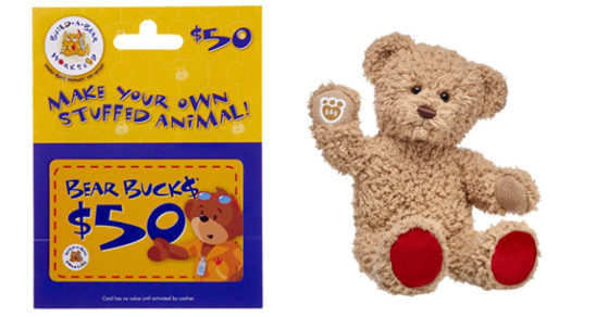$50 Build-a-Bear Gift Card for $40 - Limited Time, So Act Fast ...
